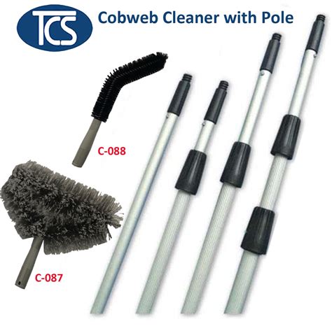 Cobweb Cleaning Attachment Tool W Aluminium Telescopic Extension Pole