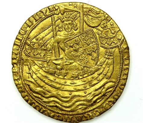 Edward Iii Ad 1327 1377 Gold Noble 4th Issue London Silbury Coins