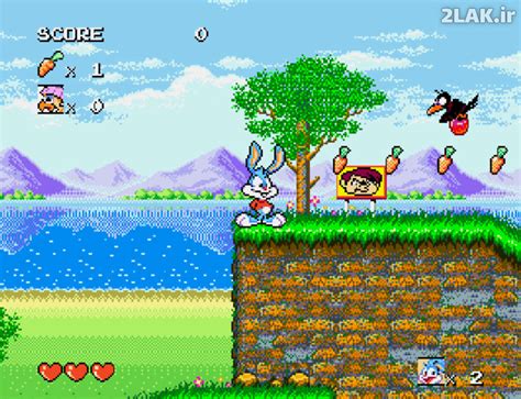 بازی آنلاین سگا ماجراهای تاینی تون گنج پنهان باستر Tiny Toon