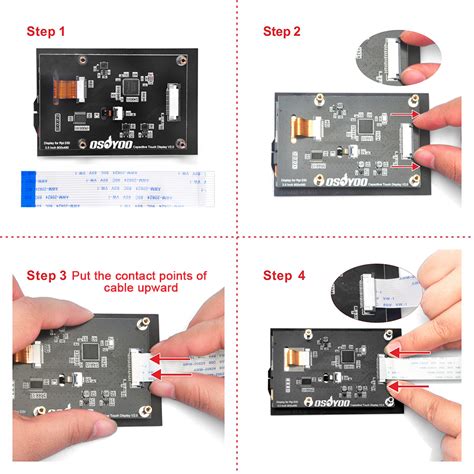 Osoyoo 35 Inch Dsi Screen V20 For Raspberry Pi Model 2019018400