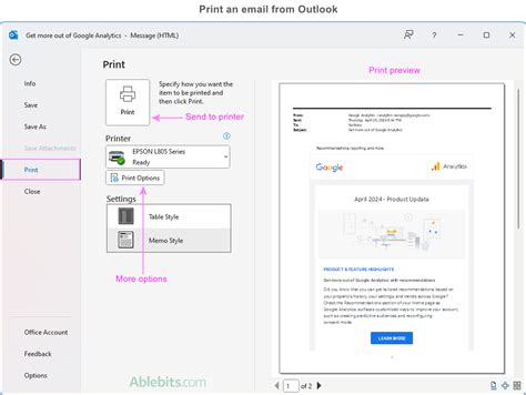 How To Print Emails And Attachments In Outlook
