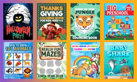 Create Coloring Book Cover And Pages For Amazon Kdp By Rafiaridoy Fiverr