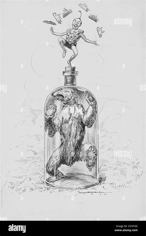William Henry Walker A Bear Representing Russia Is Trapped In A