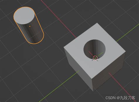 Blender立方体开孔blender布尔 挖洞 Csdn博客 Blender立方体开孔blender布尔 挖洞 Csdn博客
