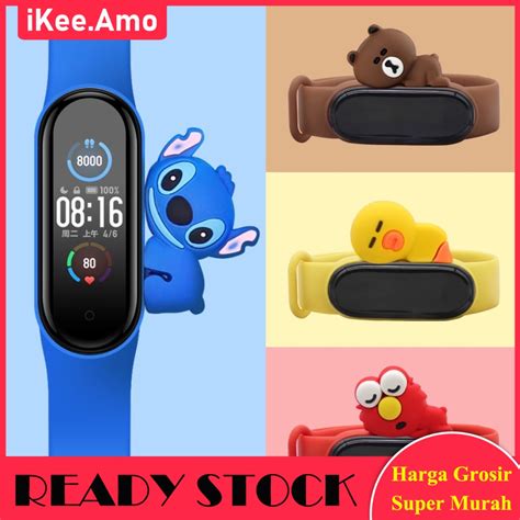 Jual Tali Smartwatch Strap Xiaomi Mi Band Jam Tangan Pintar Seri Boneka Kartun Lucu D