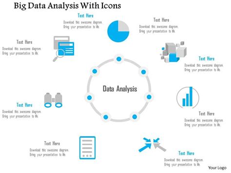 0115 Big Data Analysis With Icons Of Different Sources Suurrounding