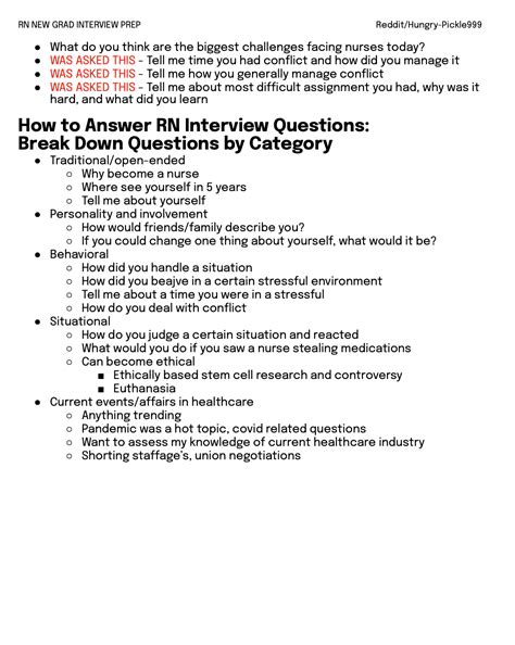 Interview Prep For New Grad Rn Rnursing