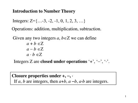 Ppt Introduction To Number Theory Powerpoint Presentation Free Download Id 4712302