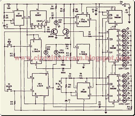 Simple Reaction Timer Circuit Diagram Electronic Circuit Diagrams And Schematics