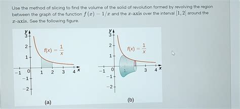 solved use the method of slicing to find the volume of the
