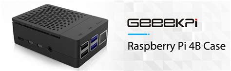 Geeekpi Case For Raspberry Pi 4 With 18w 5v 3 6a Power Supply Pi 4b Case With Pwm