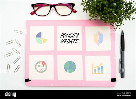 Conceptual Display Policies Update Business Idea Act Of Adding New