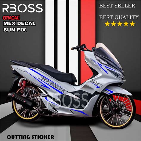 Stiker Honda Pcx Putih 150 Lazada Indonesia