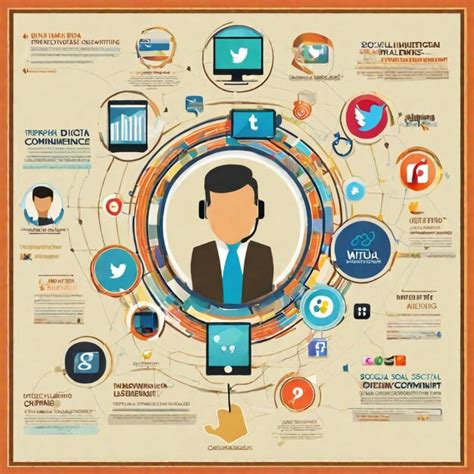 Digital Horizons Navigating The Social Media Landscape Premium Ai Generated Image