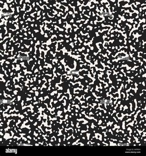 Retro Grungy Noise Texture Vector Seamless Black And White Pattern