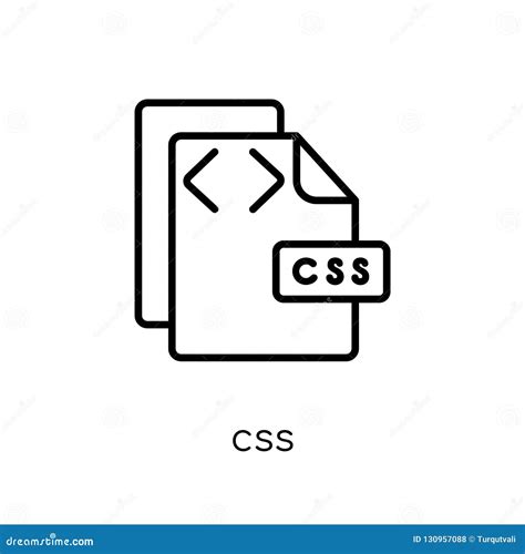 Css Icon Trendy Modern Flat Linear Vector Css Icon On White Background From Thin Line