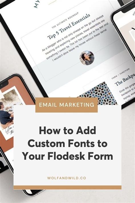 how to add your own fonts to flodesk forms custom fonts squarespace website design brand fonts