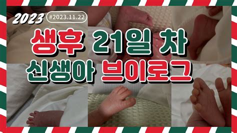 👶육아브이로그 신생아 브이로그┃생후 21일차 아기┃신생아 돌보기🥰┃배냇짓┃신생아 성장기┃건강해서 다행이야┃육아┃출산