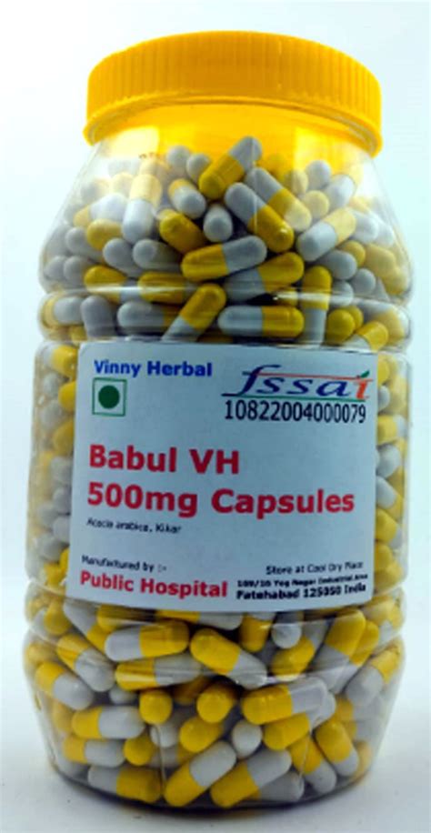 Babul Vh Herbal Supplement 500mg Capsules