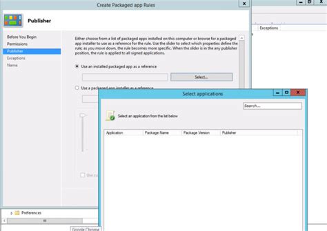 Cannot Create A Packaged App Rule In Applocker Software