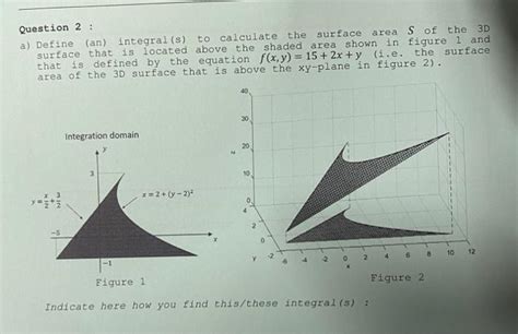 Solved Question 2 A Define An Integrals To Calculate