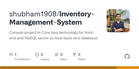 GitHub Shubham Inventory Management System Console Project In Core Java Technology For