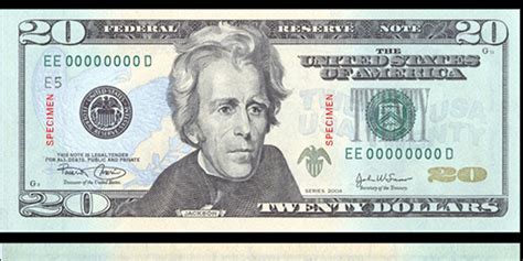 Andrew Jackson 20 Dollar Bill
