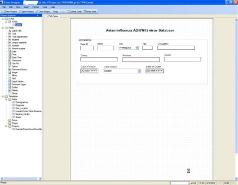 Disease Outbreak In Database Epi Info 7 Tutorial How To Create Data