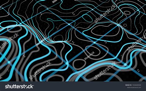 3d Topographic Contour Map Waving Technology Stock Illustration 1504600349 Shutterstock