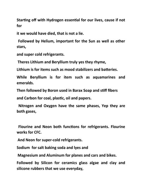 Electron Mnemonics Pdf Atoms Periodic Table