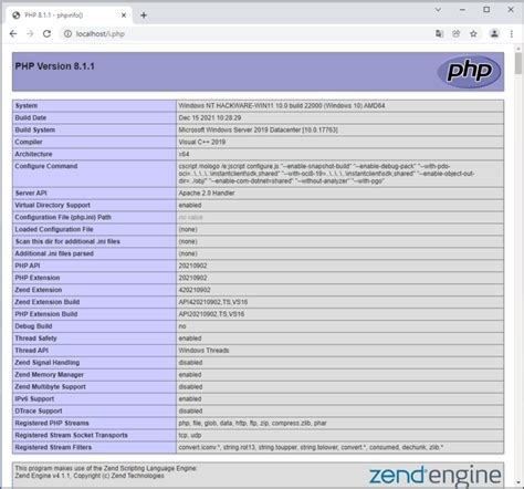 Как установить веб сервер apache mysql php и phpmyadmin в windows