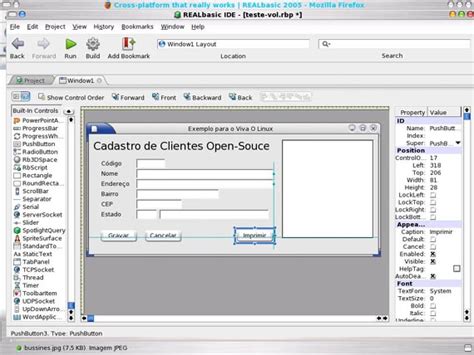 Linux Realbasic 2005 Um Visual Basic Multi Plataforma