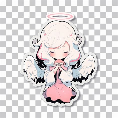 Cute Anime Angel Girl Sticker Free Angel Stickers Download Now