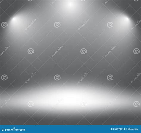 Stage Light Mockup Realistic Scene Stock Vector Illustration Of Room