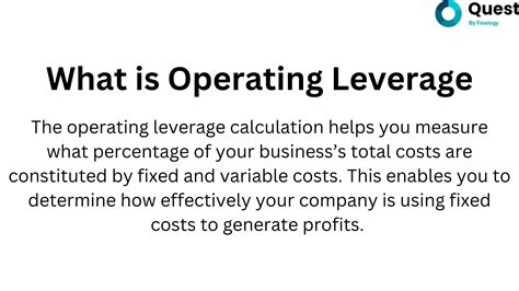 Operating Leverage Pdf