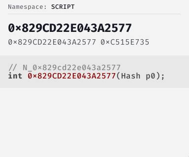 N X Cd E A FiveM Natives Cfx Re Docs