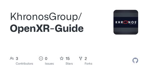 Github Khronosgroup Openxr Guide