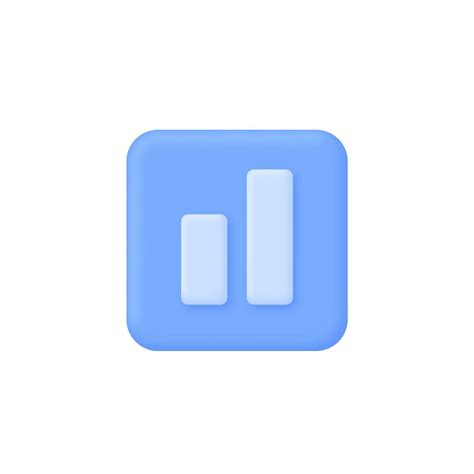 3d Realistic Graphic Bar Or Chart Button Vector Illustration 28763236 Vector Art At Vecteezy