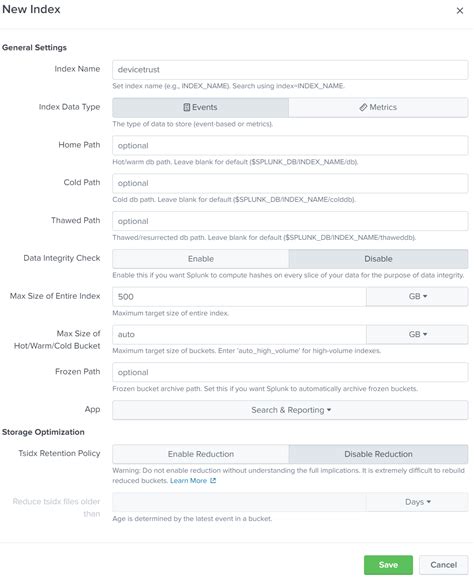 Splunk Dashboards DeviceTRUST Documentation