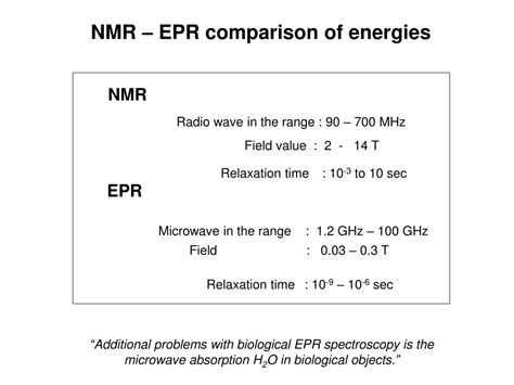PPT Introduction To EPR ESR Spectroscopy And Imaging PowerPoint Presentation ID 3466052