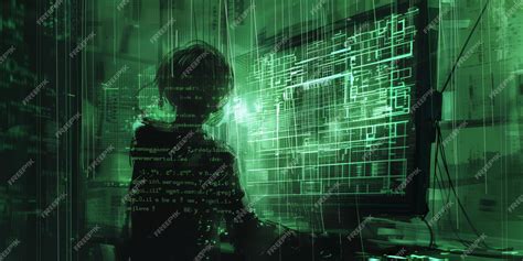 Premium Photo Programmer Coding On Laptop With Neon Light