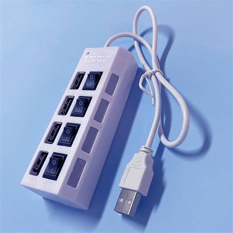 Usb Hub Splitter Individual Switch Adapter Multi Powered On Off Charger For Laptop Pc Shopee