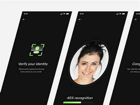 Face Verification Process Ui Design 2 Images Behance