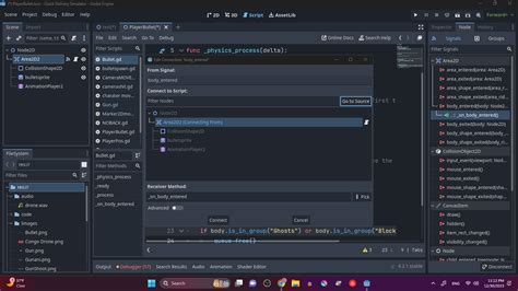 Bullet Is Not Destorying Itself When It Hits A Wall Help Godot Forum