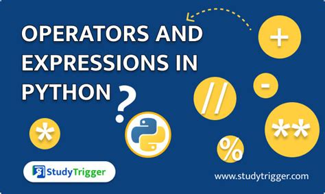 Operators And Expressions In Python Study Trigger