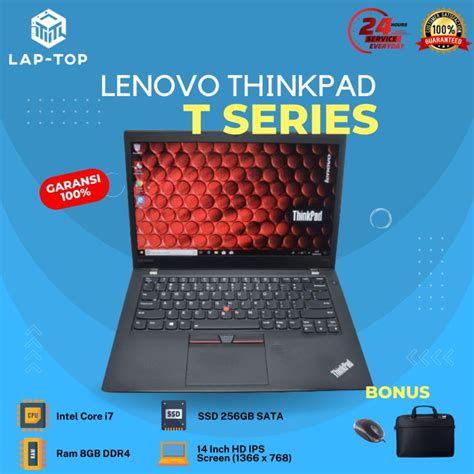 Lenovo Thinkpad T T T S T S Core I I Ram Gb Ssd Gb Original Laptop Kantoran