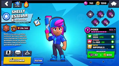 Conta De Brawl Stars Com Shelly Estelar Dfg