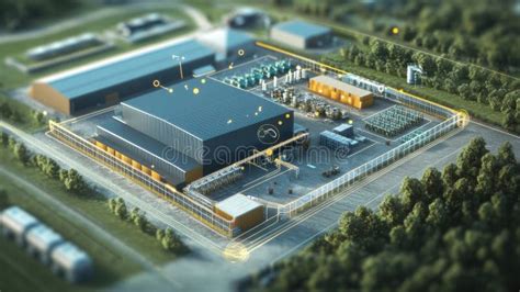 Modern Industrial Plant Managing Energy Resources With Automation