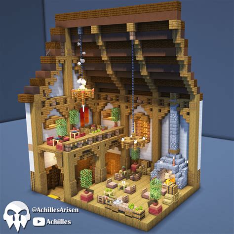 Minecraft Medieval Tavern Medieval City Tavern Inn In Minecraft Tbm