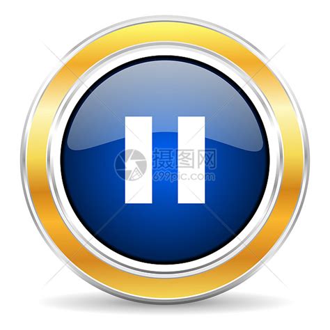 暂停图标读者圆圈控制蓝色导航插图音乐播放器喷射歌曲录音机高清图片下载 正版图片322039901 摄图网